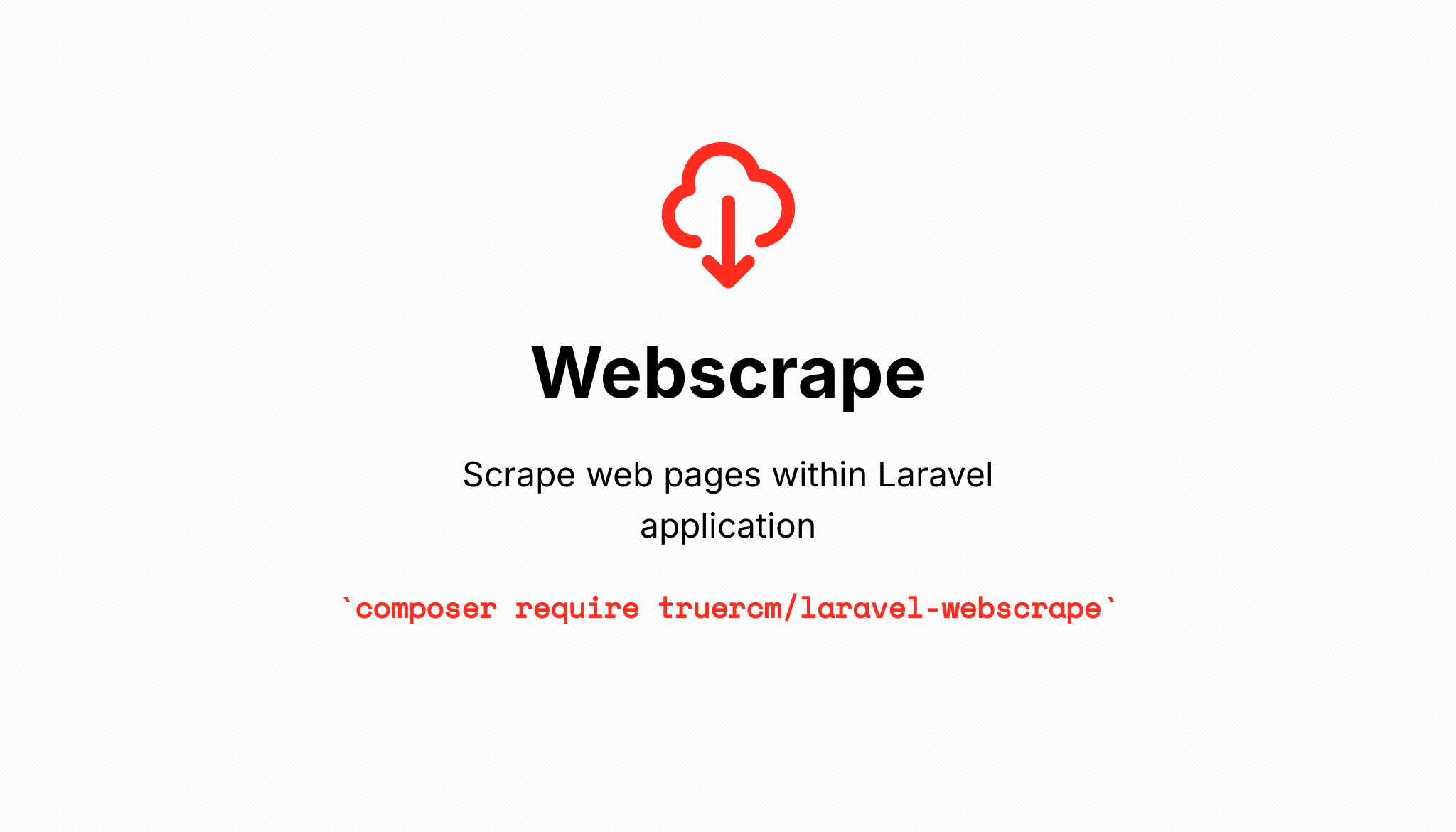 GitHub - truercm/laravel-webscrape: Scrape web pages with your Laravel ... GitHub - truercm/laravel-webscrape: Scrape web pages with your Laravel ...
